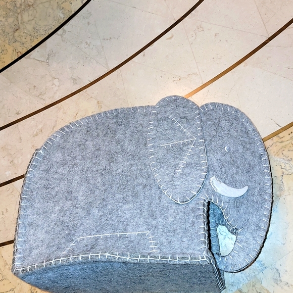RGI HOME | Accents | Rgi Home Grey Felt Elephant Shaped Nursery Storage ...